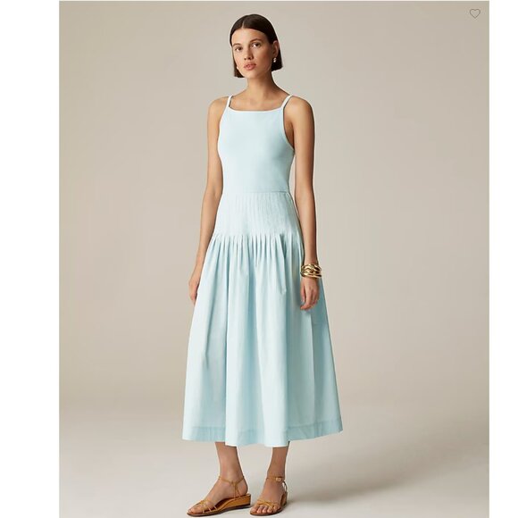 J. Crew | Dresses | J Crew Pintuck Mixy Dress Xs Edgewater Nwt | Poshmark